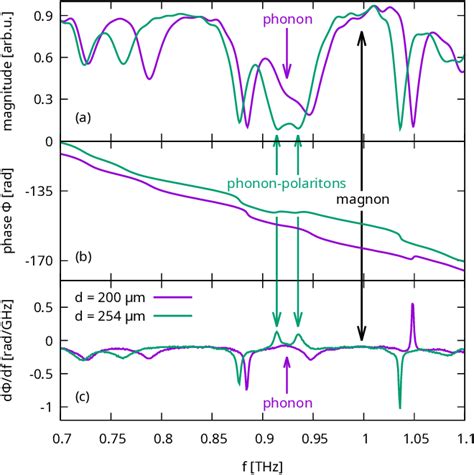 Figure 2 From Hybridization Of Terahertz Phonons And Magnons In