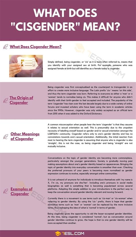 Cis Gender Meaning