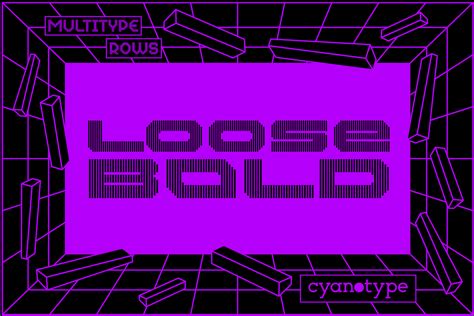 MultiType Lines Loose Bold Font By Cyanotype Creative Fabrica