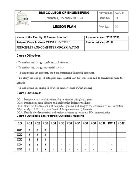 lesson plan dpco pdf central processing unit information and