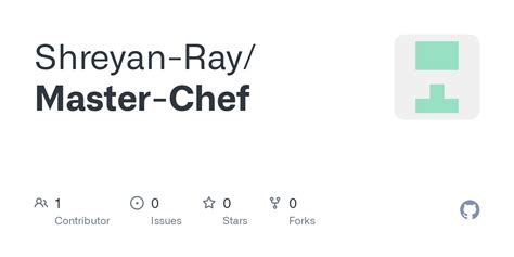 Github Shreyan Raymaster Chef