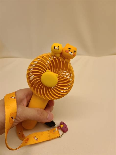 미니 핸디 선풍기 라이언and춘식 춘식이 베이비필로우 크기비교 ෆ 카카오프렌즈 내돈내산 네이버 블로그