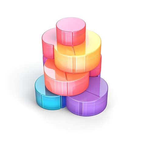 Premium Photo 3d Cute Colorful Model Of Data Archive