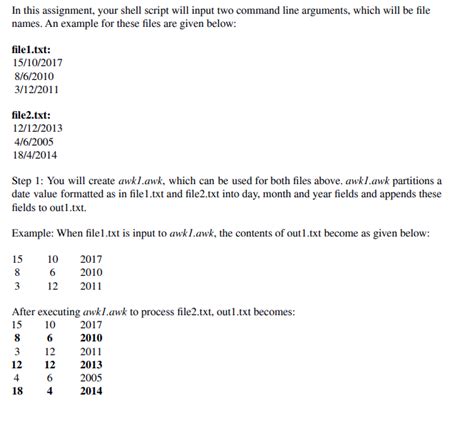 Solved In This Assignment Your Shell Script Will Input Two Chegg
