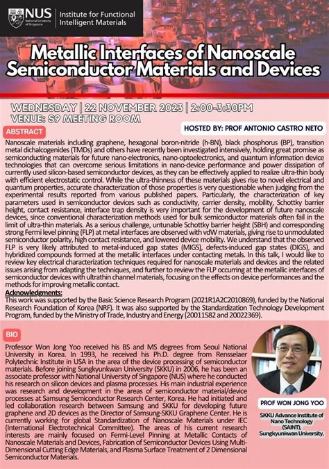 Metallic Interfaces Of Nanoscale Semiconductor Materials And Devices