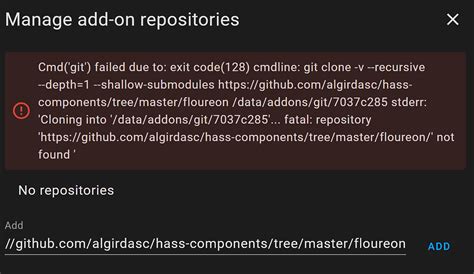Cannot Add Addon Repository Home Assistant Community