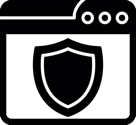Browser Shield Vector Icon 21087497 Vector Art At Vecteezy