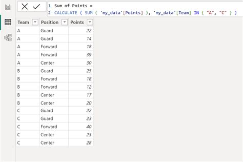 power bi create measure and filter on multiple values