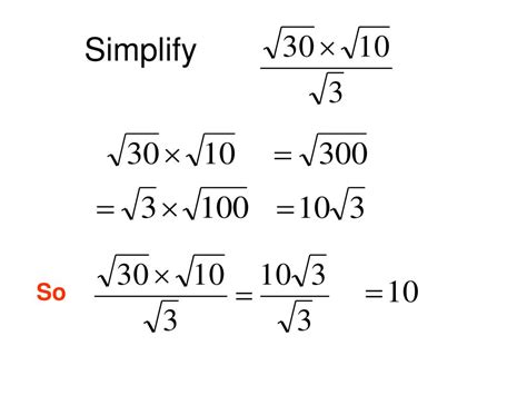 Ppt Simplifying Surds Powerpoint Presentation Free Download Id5340150