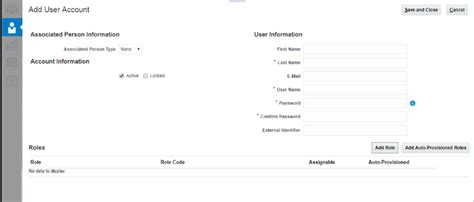 Oracle Fusion New User Creation And Assign The Roles Oracle Consultant