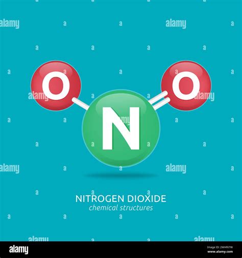 Chemical Structure Nitrogen Dioxide No Stock Vector Images Alamy