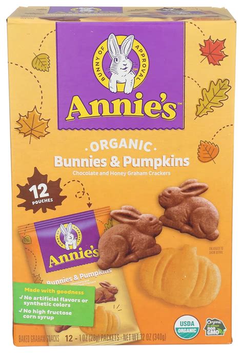Annies Homegrown Organic Pumpkin Spice Crackers 12 Count