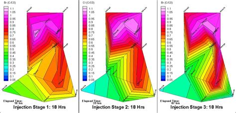 4 Conservative Tracer Arrival Distribution In Site Monitoring Wells 18 Download Scientific