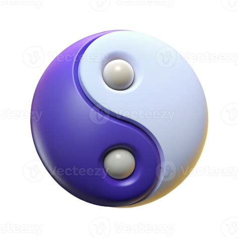 Striking Elegant Symmetrical Yin Yang Symbol Clean Lines Flat Color Minimal Design With