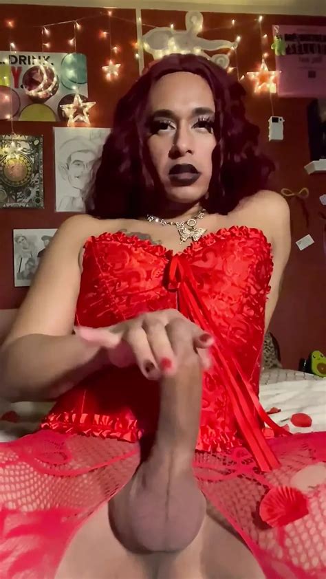 Lady In Red Shemale Ladyboy Ladyboy Porn Feat Tsjade95 By Faphouse