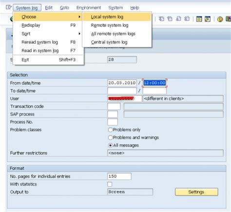 Abap Workbench How To Use System Logs And Short Dump Analysis