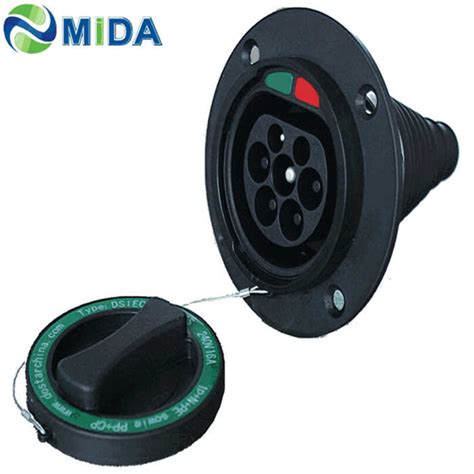 Type 2 Male EV Charging Socket For Car Side DSIEC2f EV16S 32S Shanghai Mida Cable Group Limited