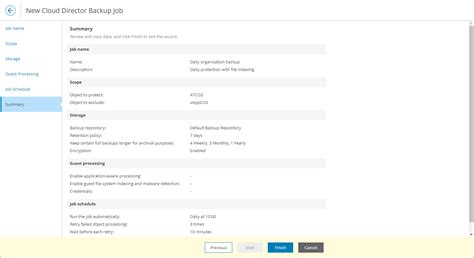 Step 7 Review Backup Job Settings Veeam Service Provider Console Guide For End Users