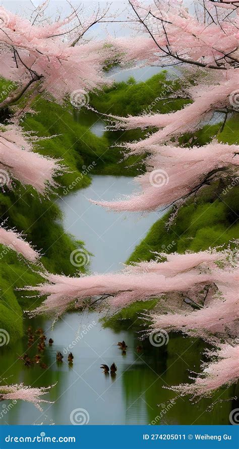 Peach Sprout With Green Leaves And Root System Vector Illustration 177503342