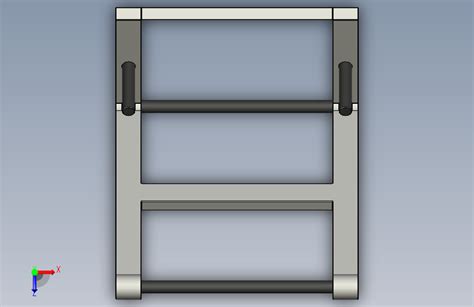 队列训练架 2 UG NX 模型图纸下载 懒石网