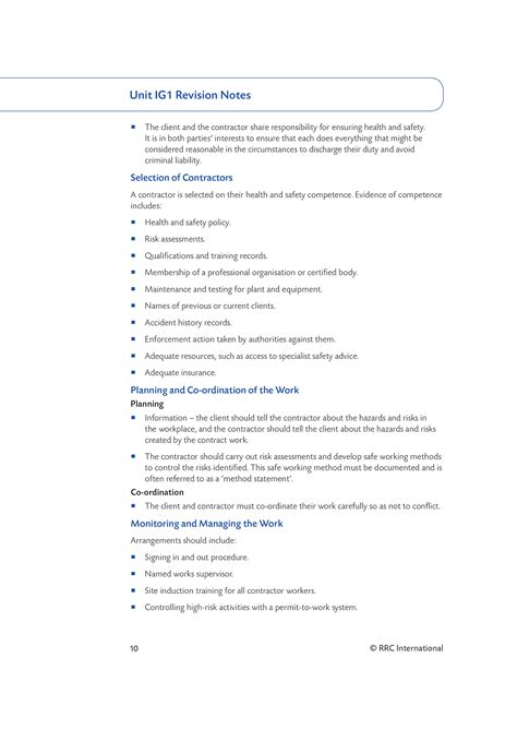 Nebosh International General Certificate