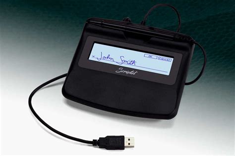 Scriptouch Slimline Lcd Computer Signature Pad Scriptel