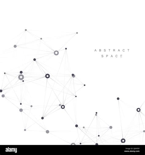 Vector Connection Abstract Molecules Science And Technology Graphic Design Background Stock