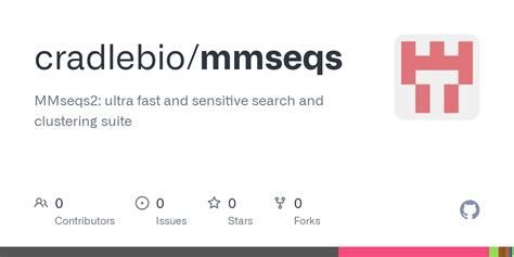 Github Cradlebiommseqs Mmseqs2 Ultra Fast And Sensitive Search And