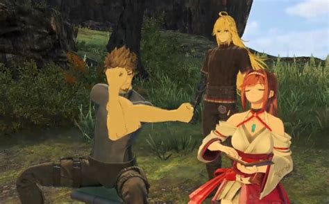 Rex And Glimmer Campsite Interaction Thats Shulk Over There R