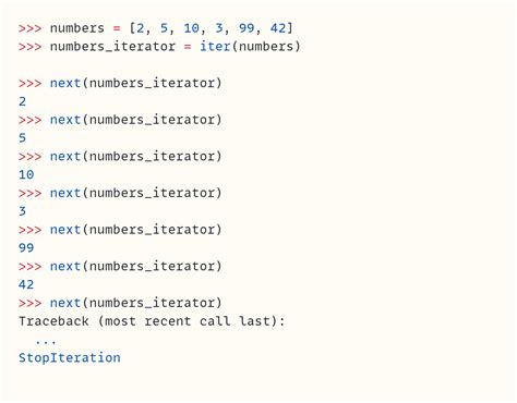 A One Way Stream Of Data • Iterators In Python Data Structure