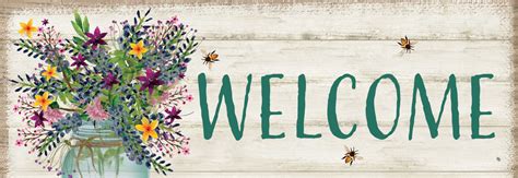 Wildflower Jar Signature Sign Custom Decor