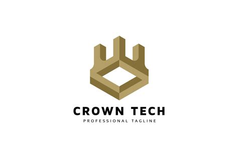 Crown Tech Logo 2228239 Logos Design Bundles