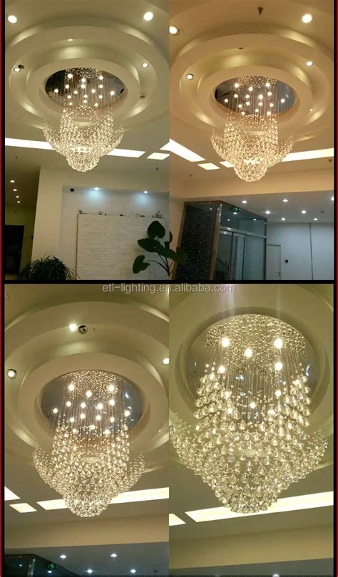 E14天花板豪华水晶发光二极管吸顶灯楼梯吊灯