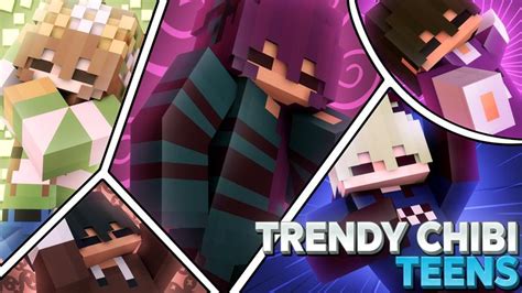 Trendy Chibi Teens By Giggle Block Studios Chunk Minecraft Bedrock