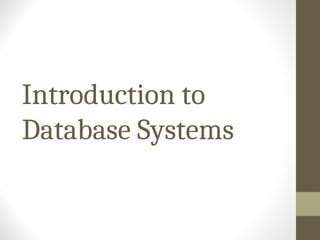 Lec Database Management System For Education Ppt