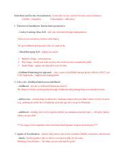 SOC Exam Study Guide Google Docs Pdf Individual And Society Socialization Learn Who We Are