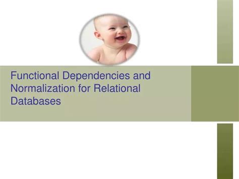 Ppt Functional Dependencies And Normalization For Relational