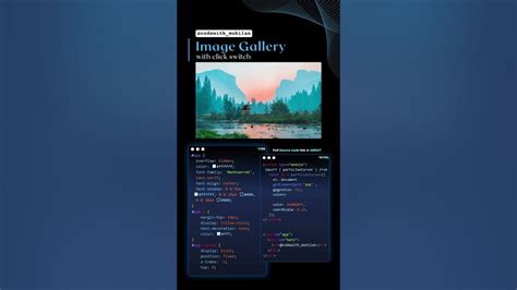 image gallery using css ️ codewith muhilan css coding youtube