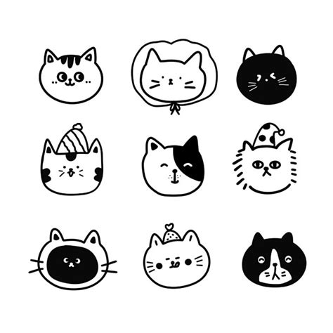 原创可爱简笔画猫咪系列1one Lemon来自小红书网页版图片动物绘图片素材 花瓣网