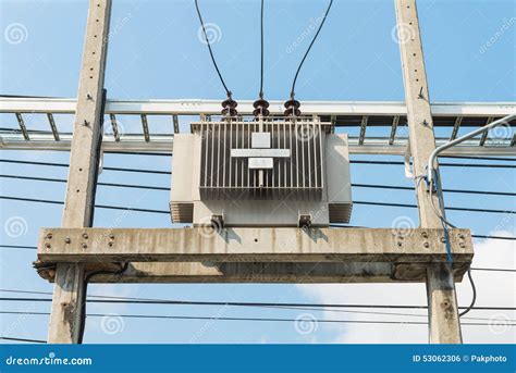 Transform Electric High Voltage To Low Voltage Stock Photo Image Of Kilowatt Steel 53062306