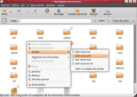 Añadir Scripts Al Menu De Nautilus El Blog De Kanuz Información Que A Alguien Le Ha De Servir