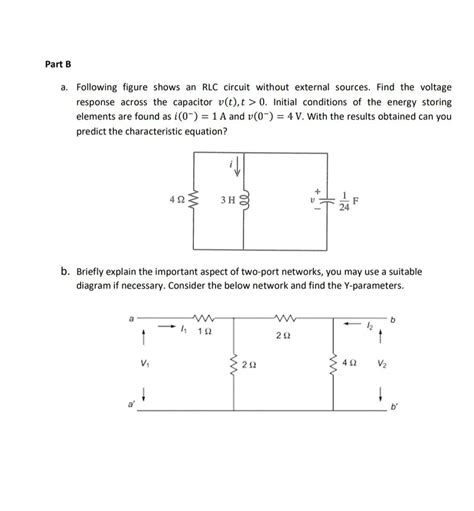 Solved Part B A Following Figure Shows An RLC Circuit Chegg