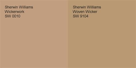 Sherwin Williams Wickerwork Vs Sherwin Williams Woven Wicker Comparison