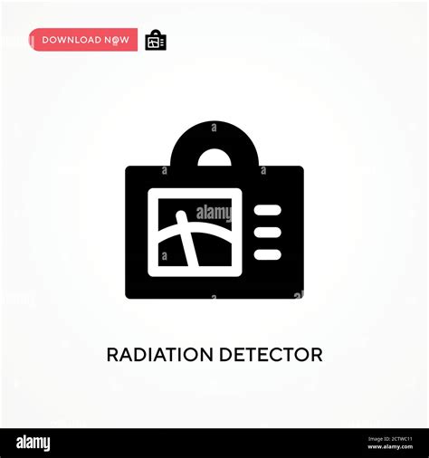 Radiation Detector Vector Icon Modern Simple Flat Vector