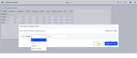Table Widget — Webui Documentation