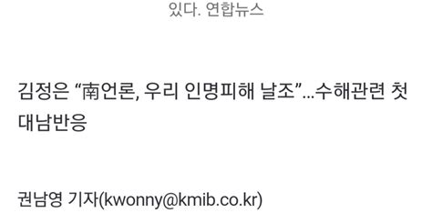 [속보] 北 김정은 “南언론 우리 수해 인명피해 날조” 포텐 터짐 최신순 에펨코리아