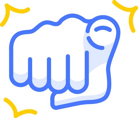 Index Pointing Hand Emoji Icon Sticker 27195402 Png