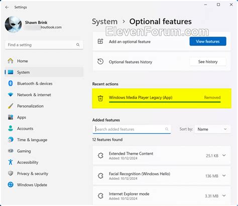 Install Or Uninstall Windows Media Player Legacy App In Windows 11 Page 2 Windows 11 Forum