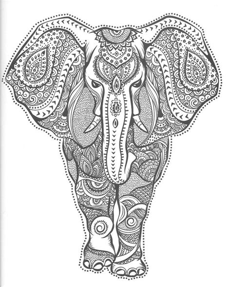 رنگ آمیزی بزرگسالان طرح فیل