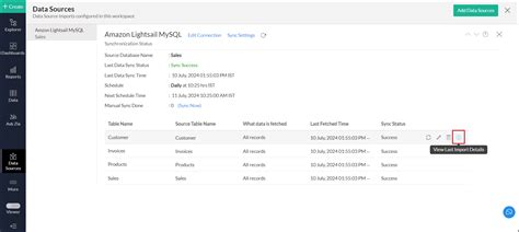 importing data from amazon lightsail mysql zoho analytics on premise